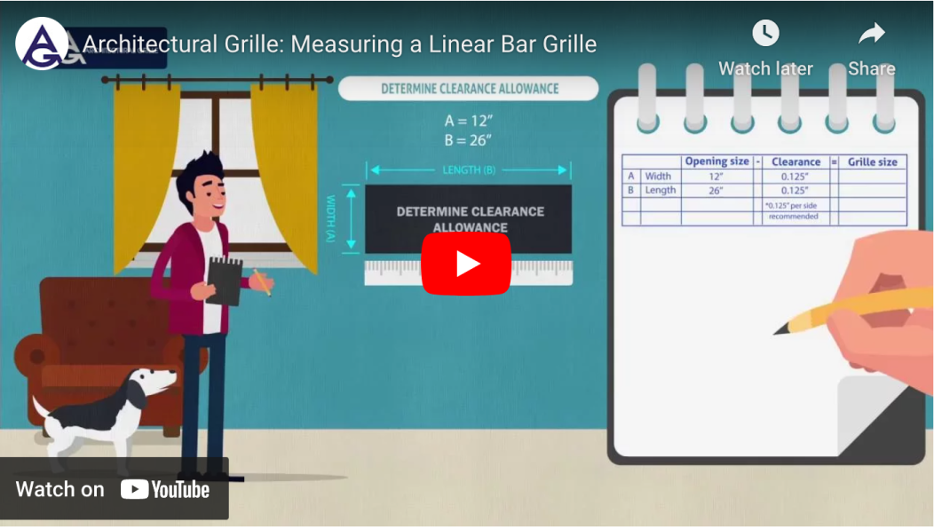 How to measure – ARCHITECTURAL GRILLE